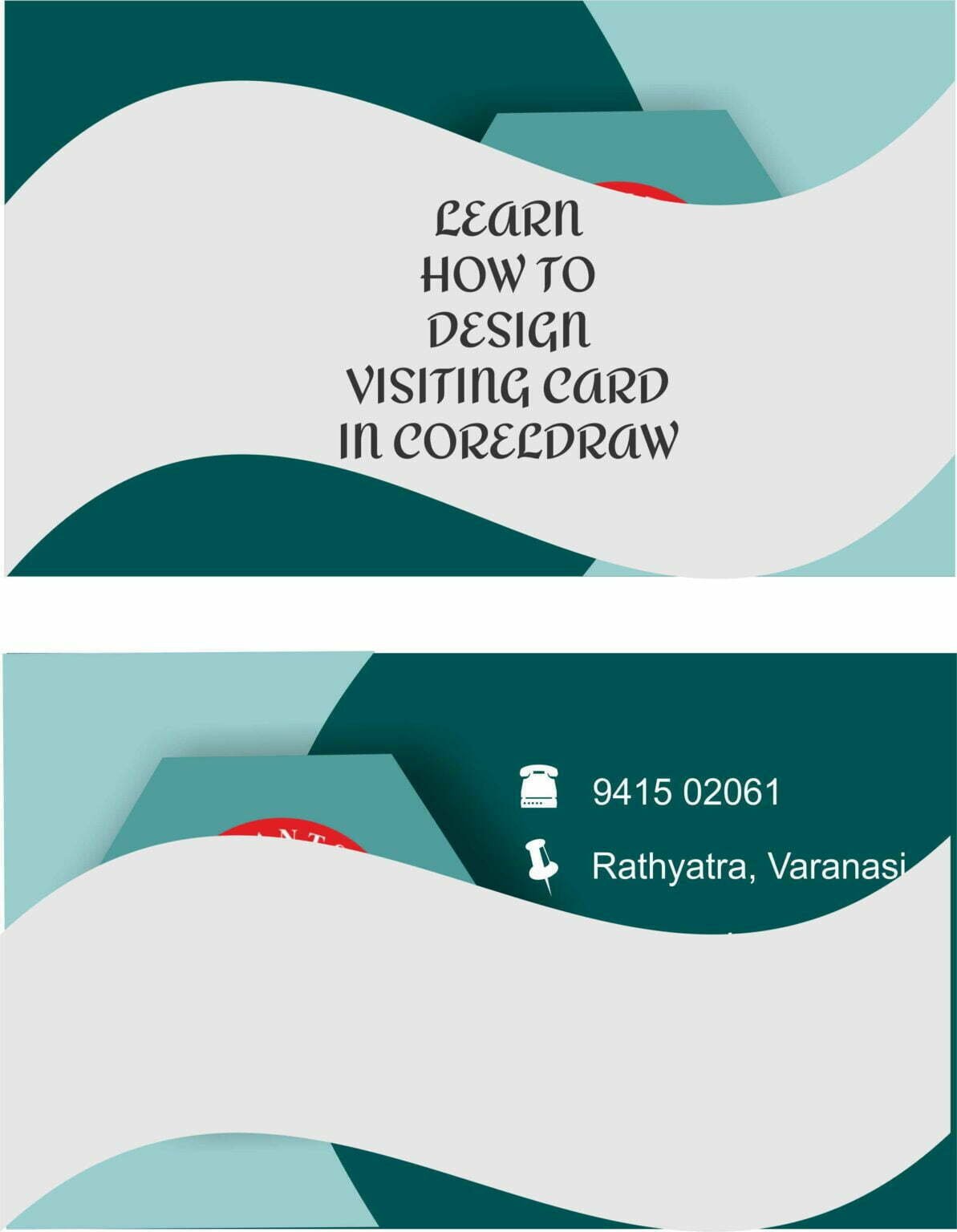 Visiting Card Design in CorelDraw, Easy Method and steps.